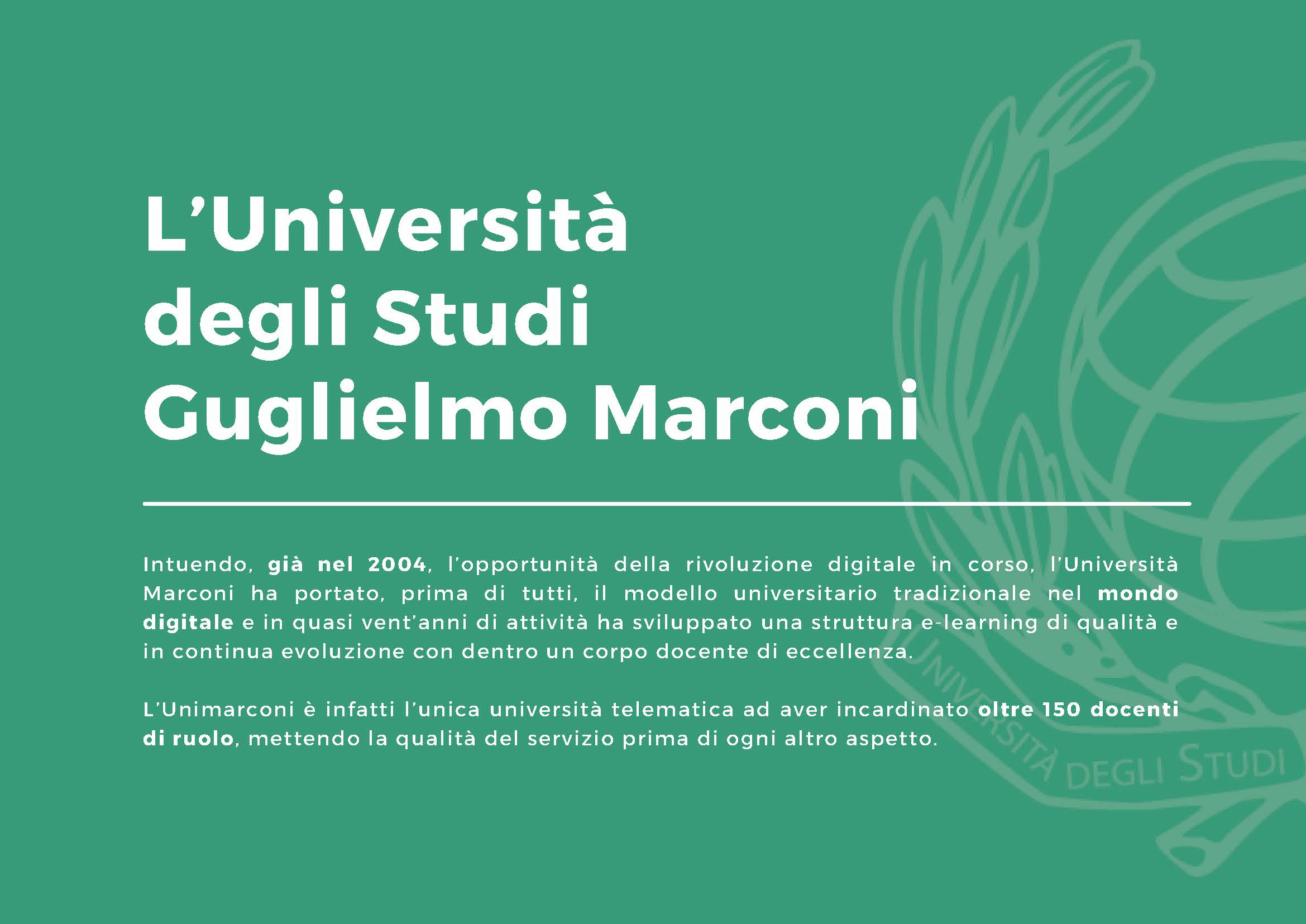 Università telematica Unimarconi - spaziostudi infopoint